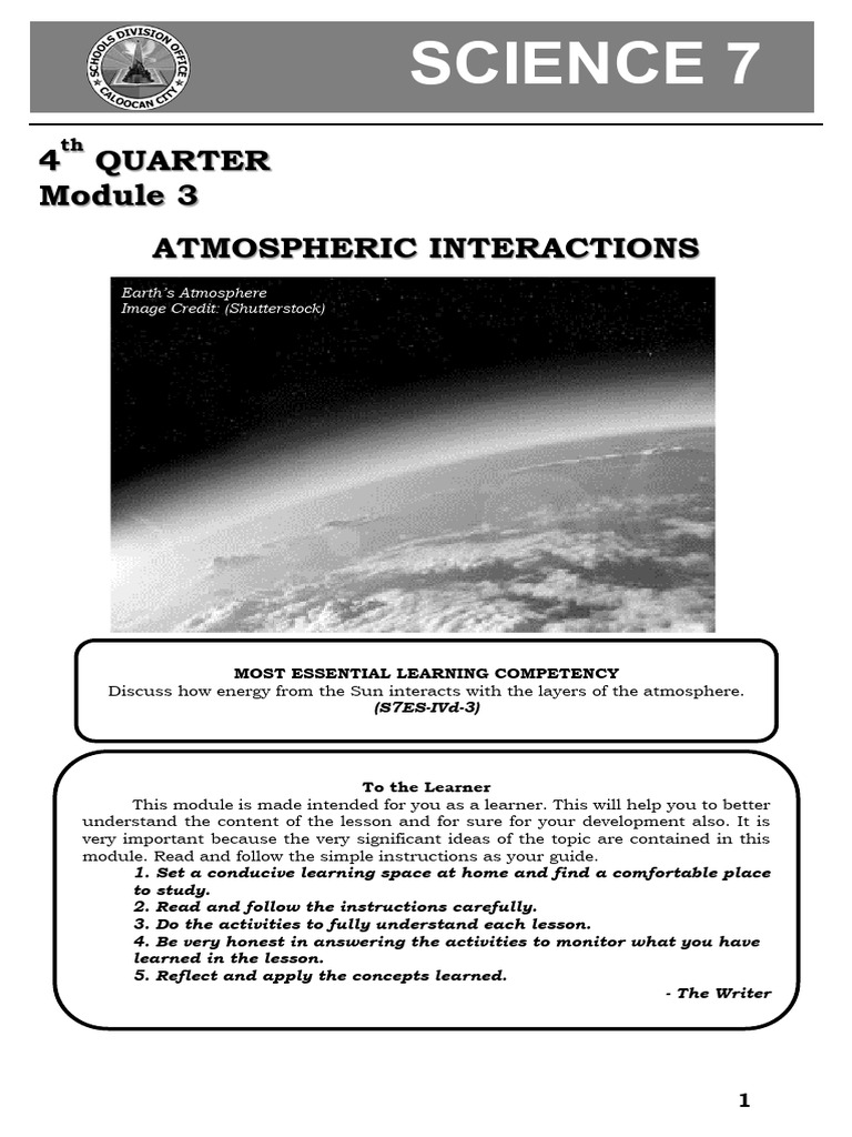 Science - G7 Q4 W3 | PDF | Science & Mathematics