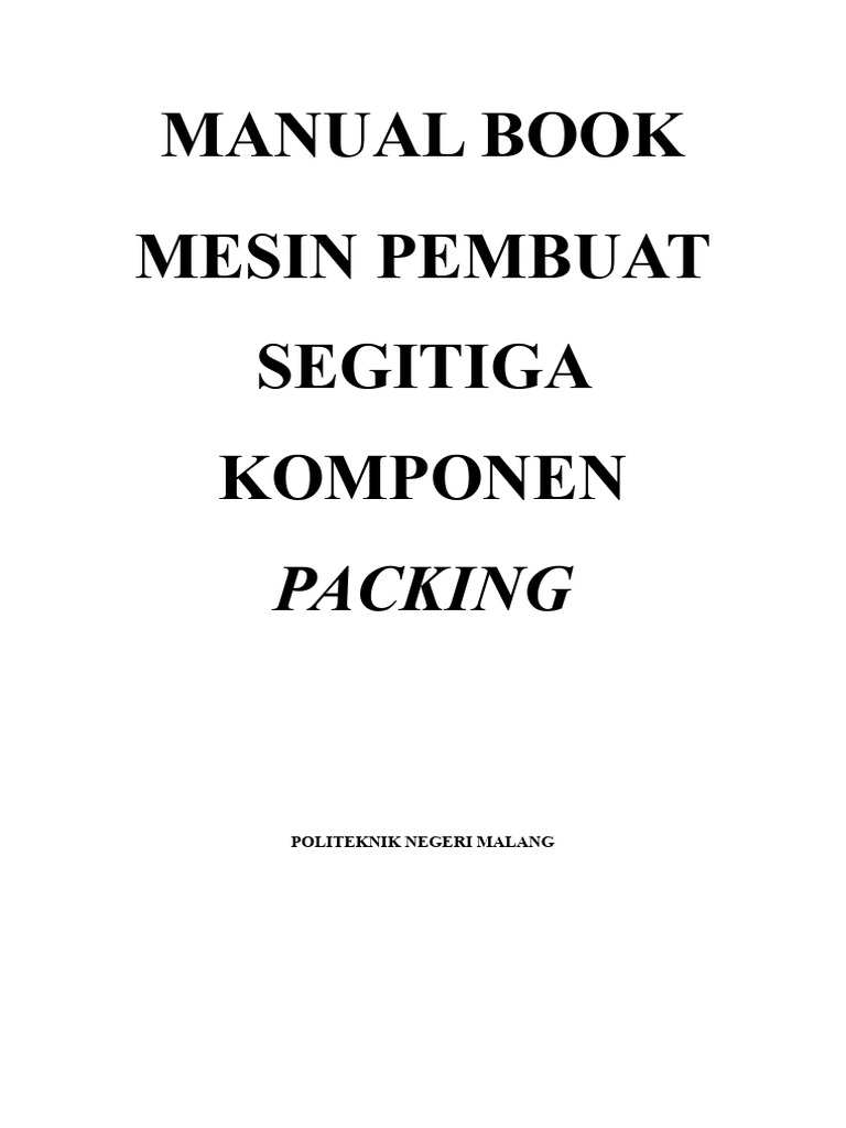 Manual Book Pdf Teknologi Rekayasa