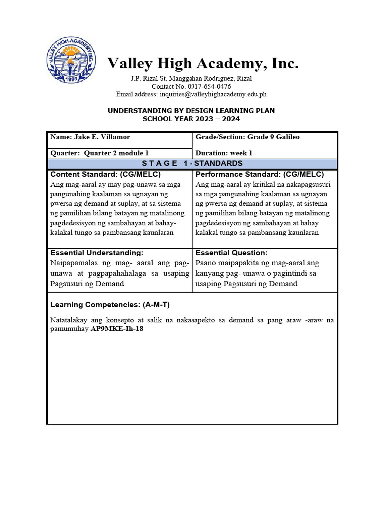 AP 9 2nd quarter 1st Topic | PDF