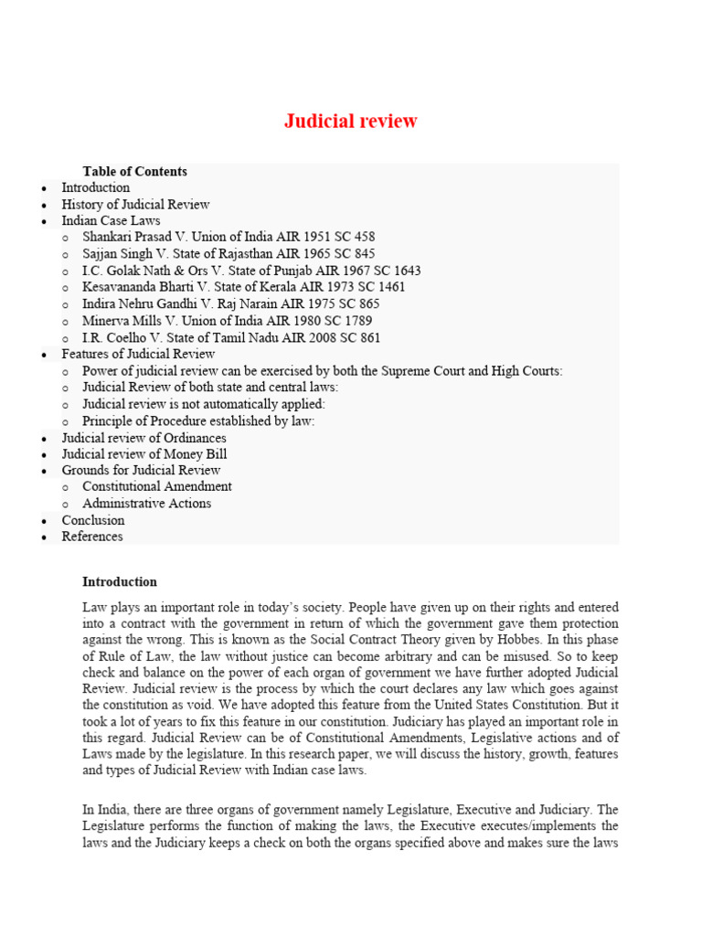 Judicial Review | PDF