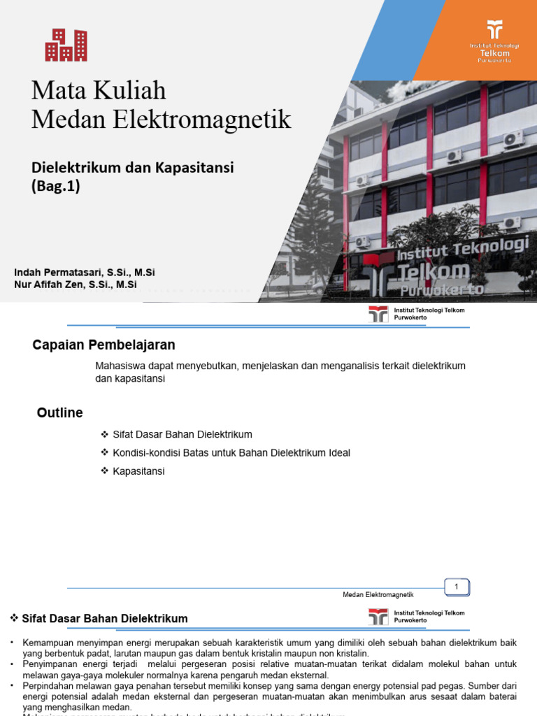Dielektrikum Dan Kapasitansi | PDF