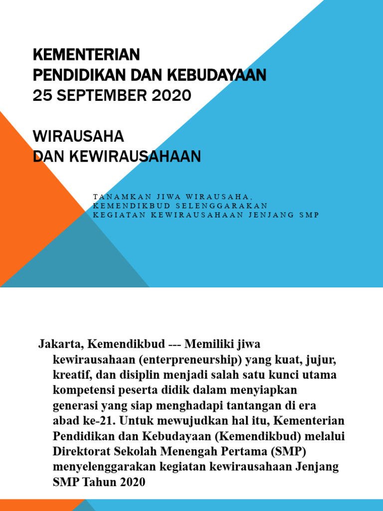 Wirausaha Yang Bertanggung Jawab | PDF