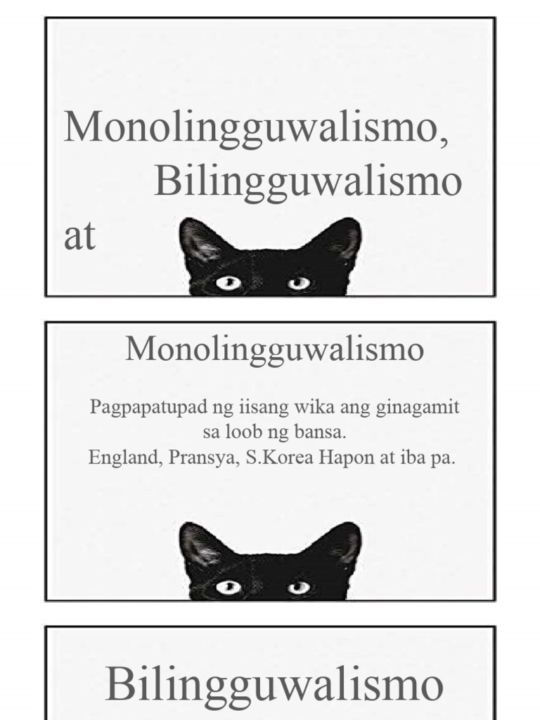 3 Mono, Bi, at Multilingguwalismo | PDF