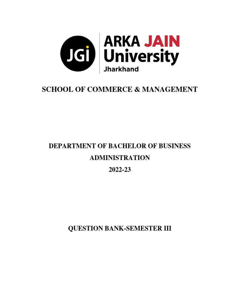 Bba Sem Iii QB | PDF | Balance Sheet | Marketing Bba Sem Iii QB | PDF | Balance Sheet | Marketing