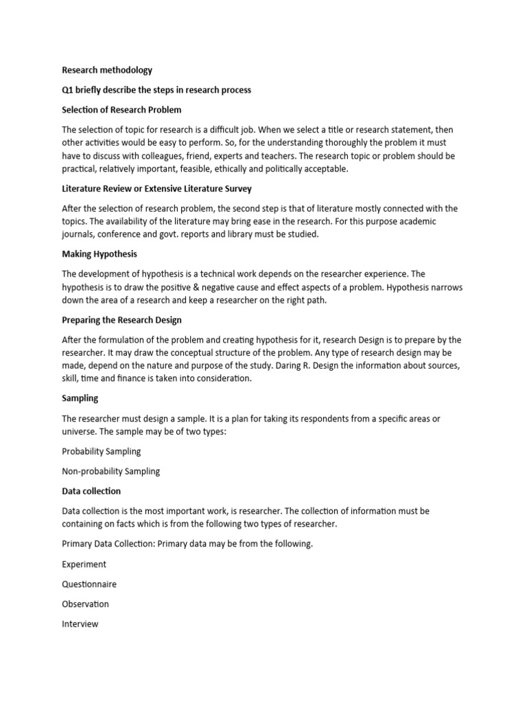 Research Methodology | PDF