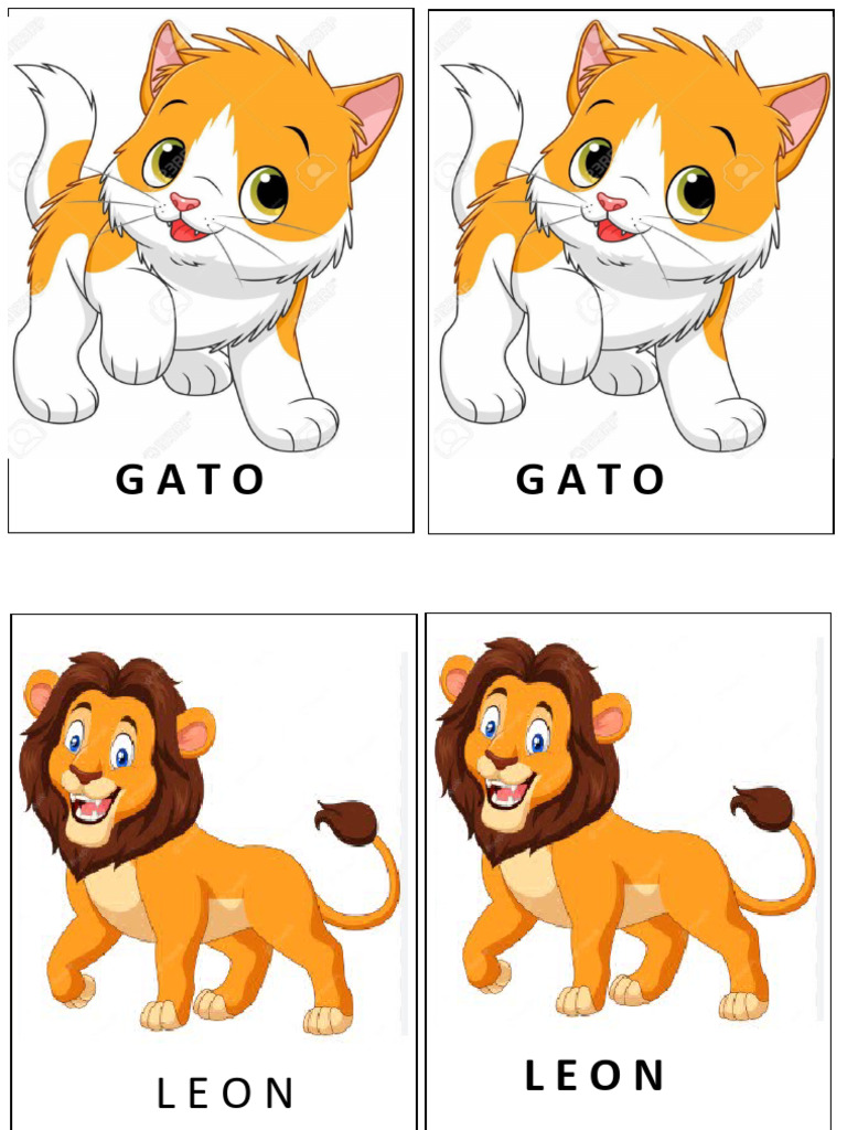 Tarjeta Animales | PDF