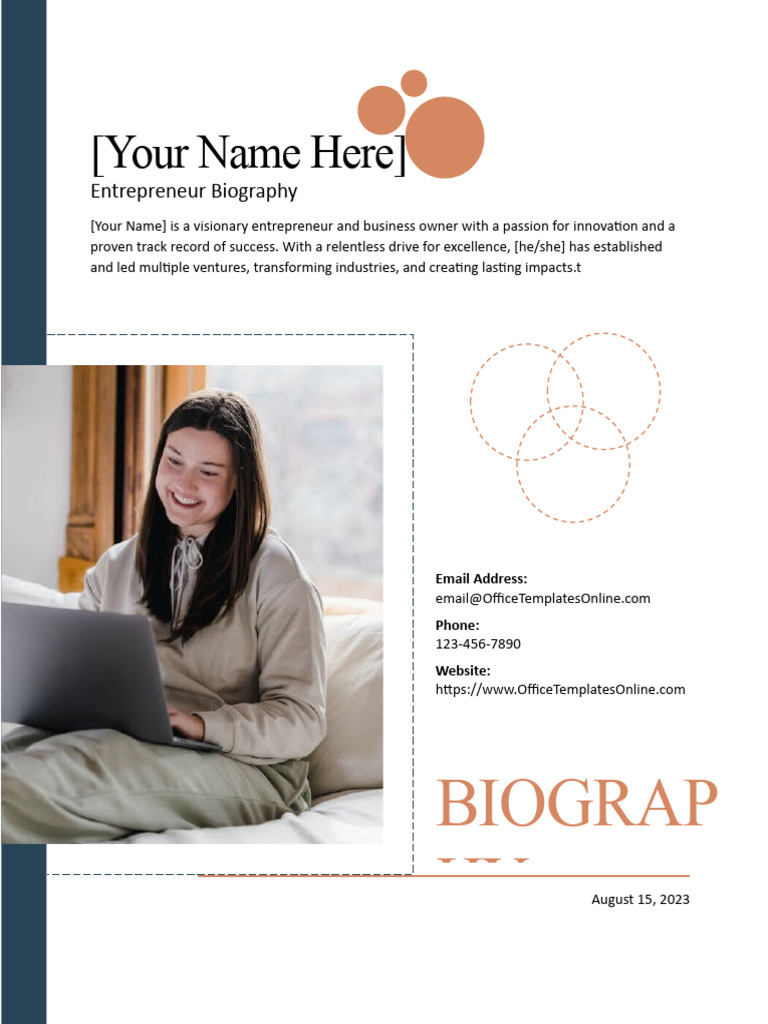 Multipage Entrepreneur Biography Example | PDF | Career & Growth