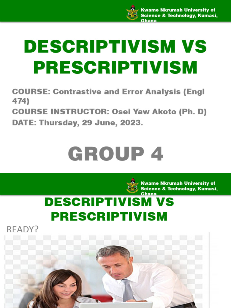 FINAL - Prescriptivism and Descriptivism - GROUP 4 | PDF | Linguistics ...