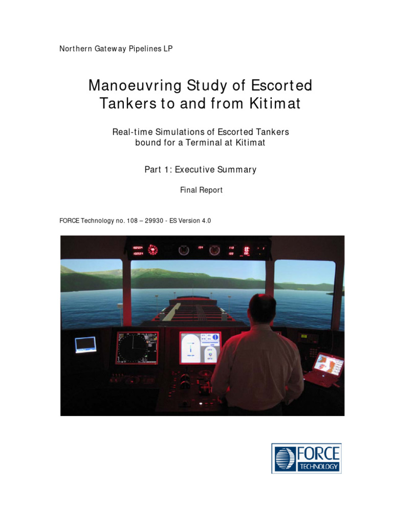 Manoeuvring Study of Escorted Tankers To and From Kitimat | PDF