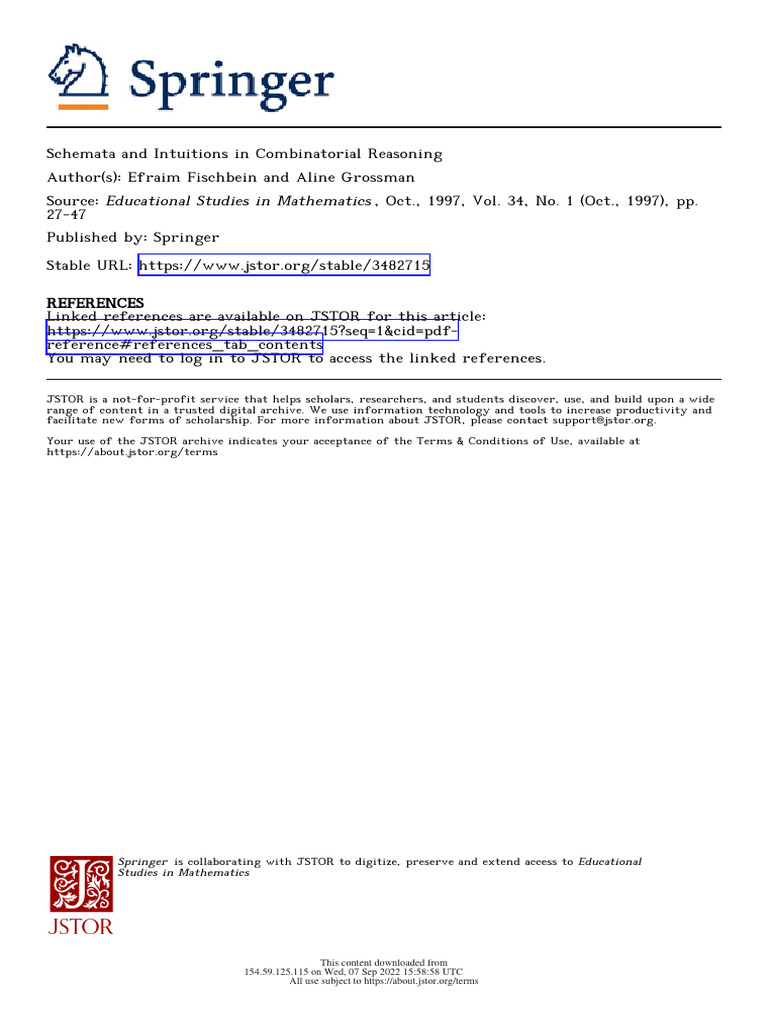 Math Intuition and Schemata | PDF