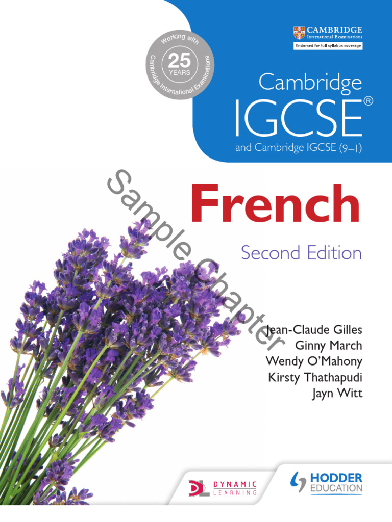 Sample Workbook IGCSE French Second Edition | PDF