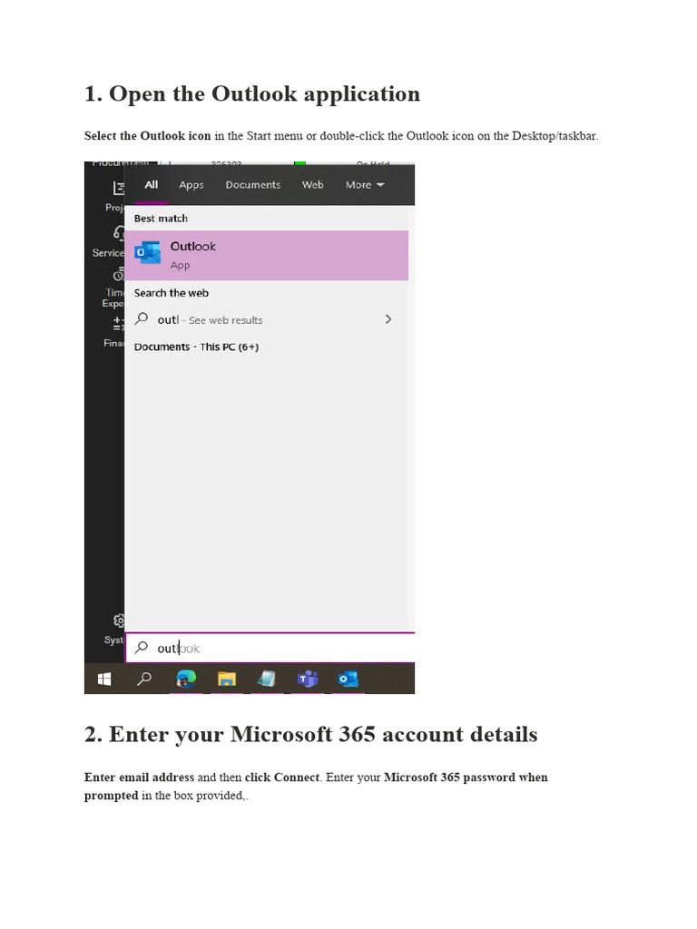 Outlook Configuration Pdf