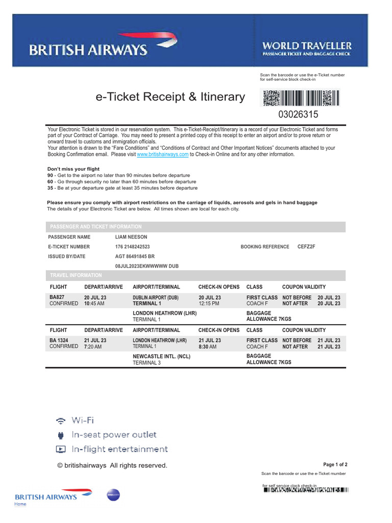 British Airways Booked | PDF