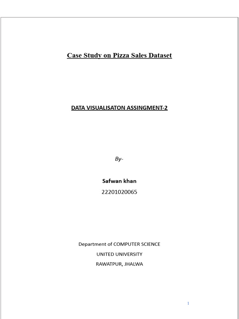 Pizza Sales Data Analysis Case Study | PDF | Business