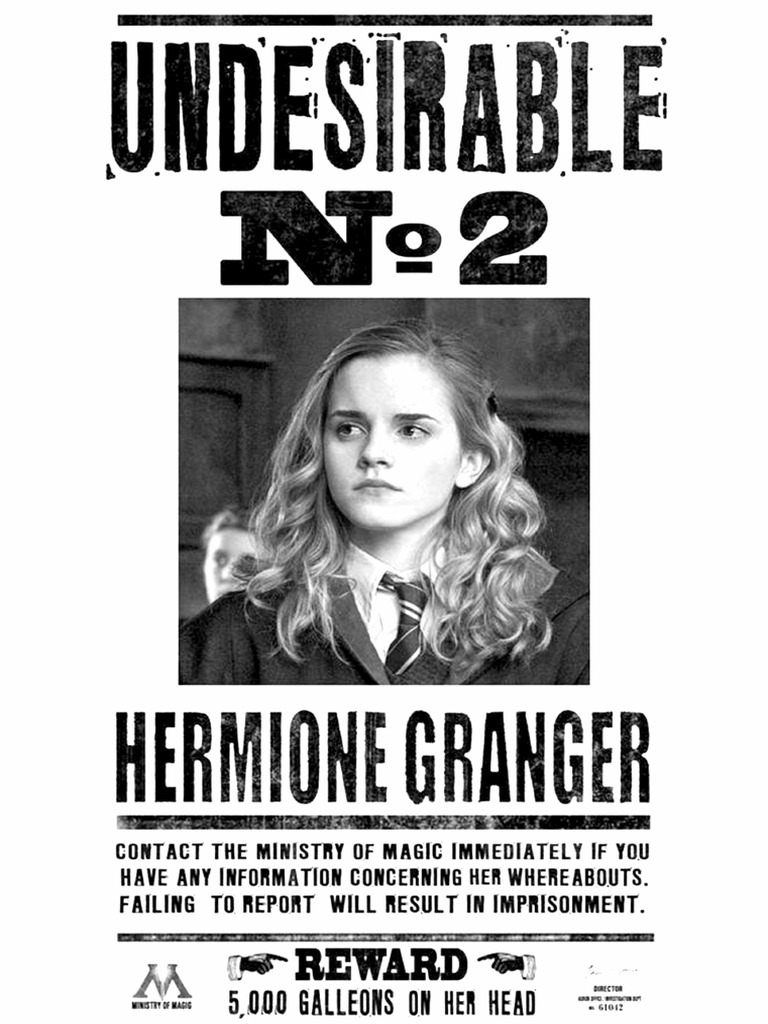 Cartaz Harry Potter Hermione Granger Pdf