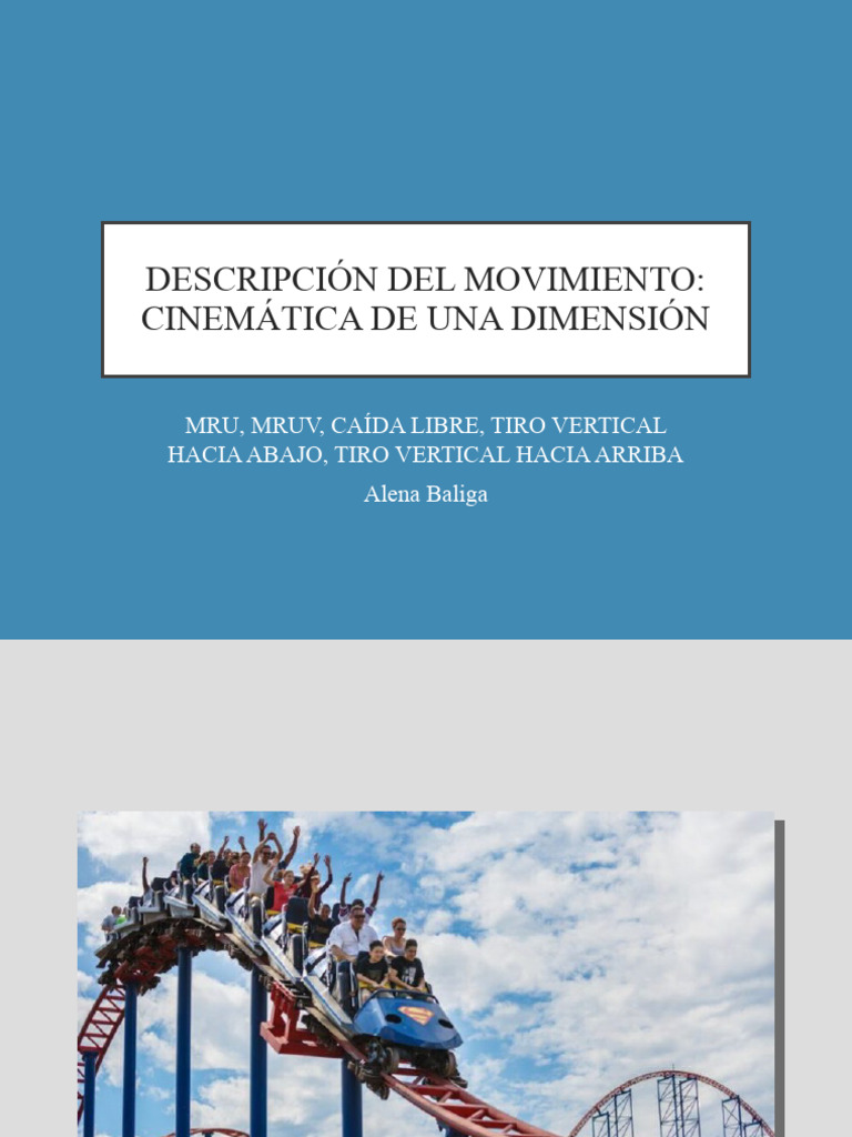 2n - Mru, Mruv, Caida Libre, Tiro Vertical Hacia Abajo y Arriba (Modulo 2-4) | PDF
