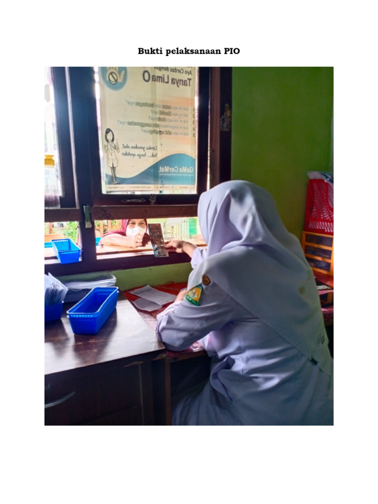 Bukti Pelaksanaan PIO | PDF