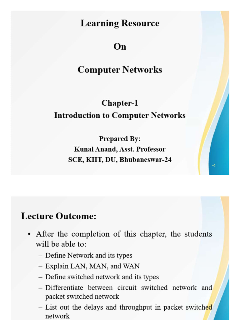 Ch-01 Introduction to Computer Networks | PDF