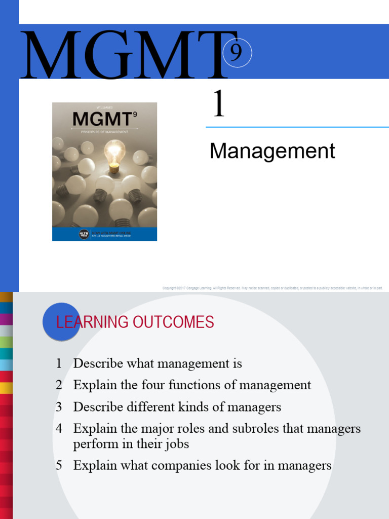 MGMT9 - PPT - CH 01 | PDF