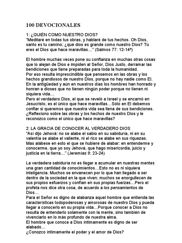 100 Devocionales | PDF
