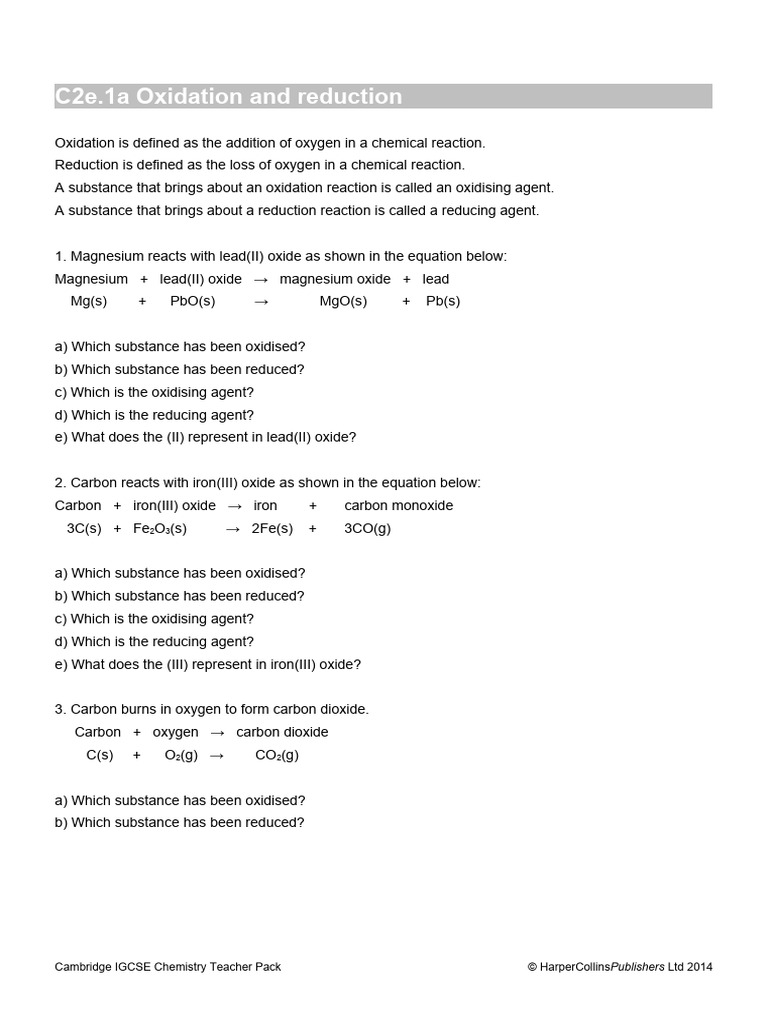 c2e.1 Worksheet | PDF