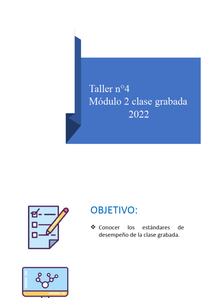 Taller N°4 Clase Grabada | PDF