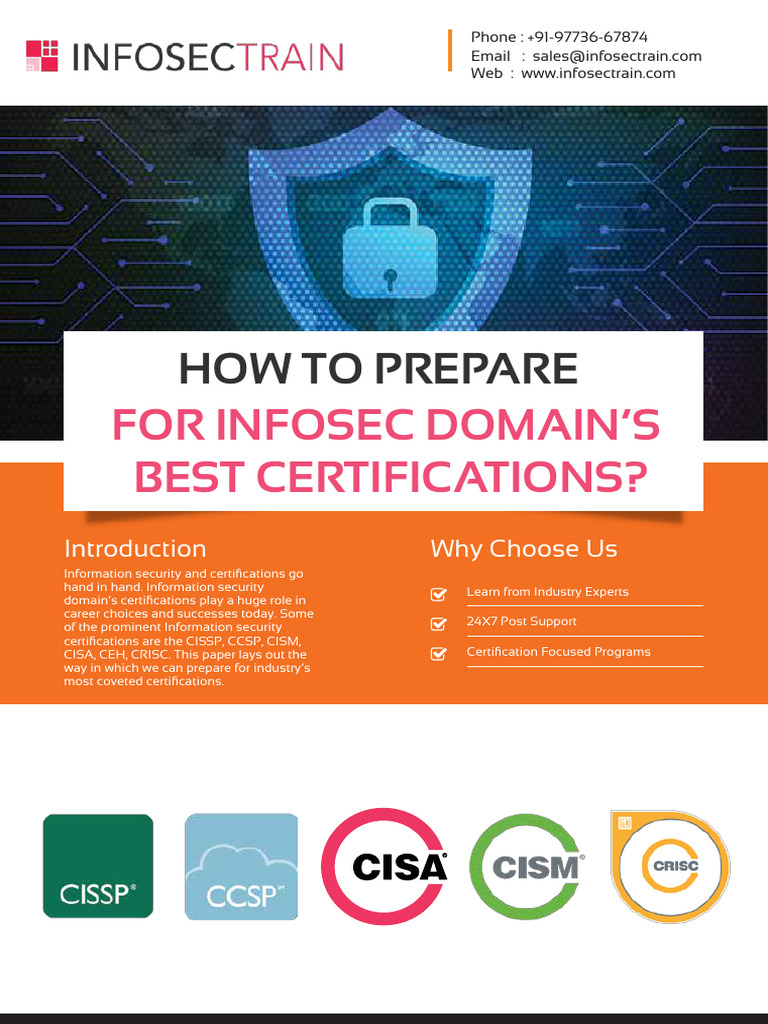 HOW TO PREPARE FOR INFOSEC DOMAIN White Paper | Download Free PDF | Cisco Certifications | Cloud ...