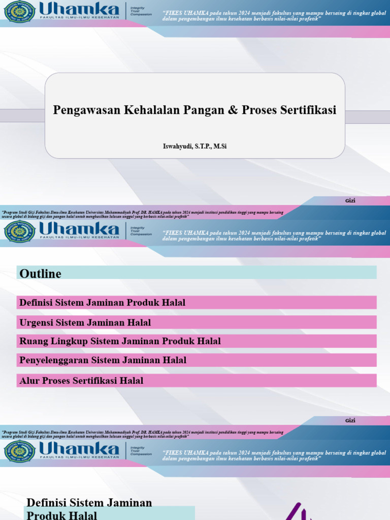 FIKES UHAMKA: Gizi dan Sertifikasi Halal | PDF | Kesehatan Holistik
