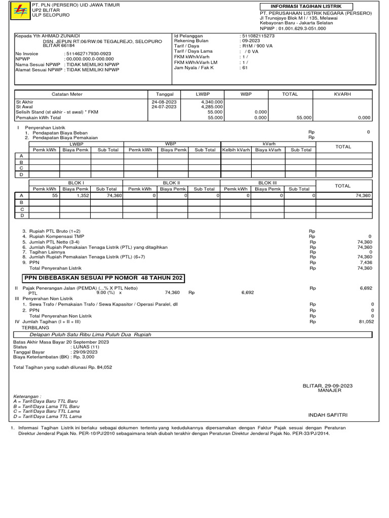 Invoice September | PDF