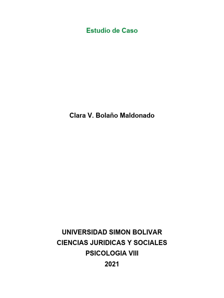 Estudio de Caso | PDF
