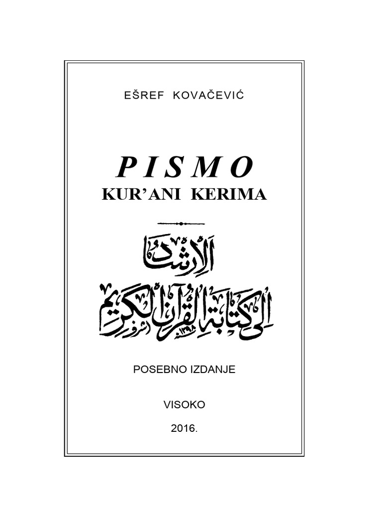 Sufara Ešref Kovačević | PDF