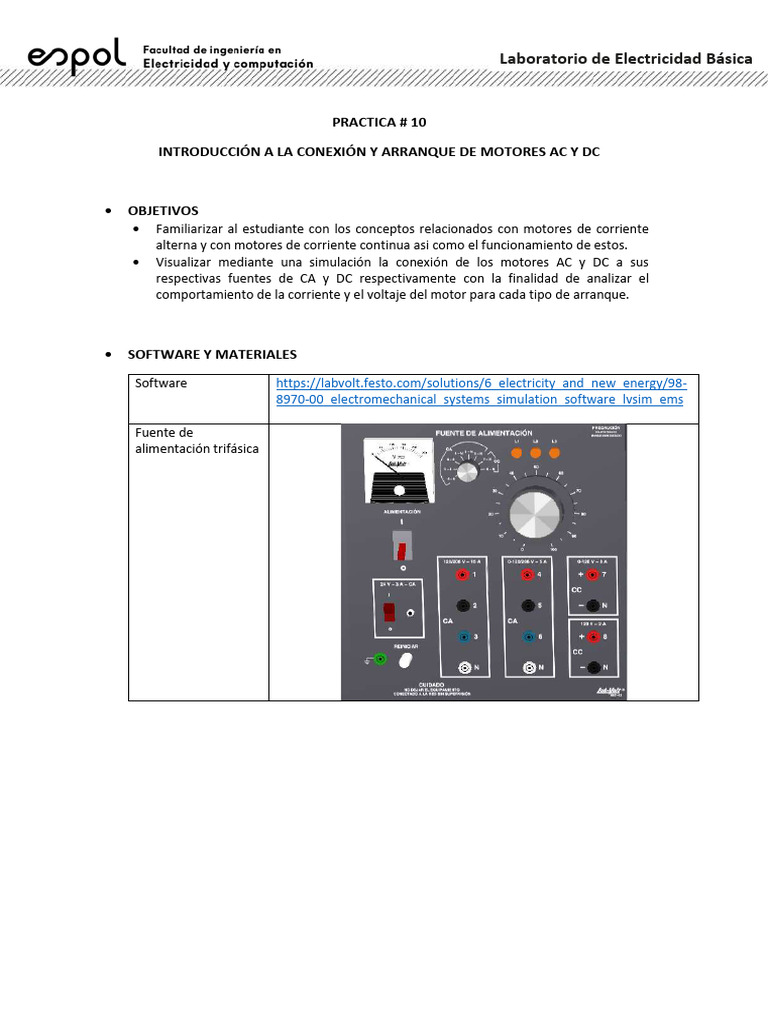 Introducción A La Conexión y Arranque de Motores Ac y DC | PDF | Motor ...