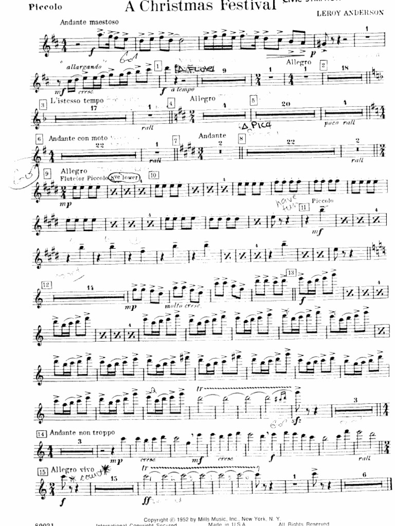 A Christmas Festival Sheet Music | PDF