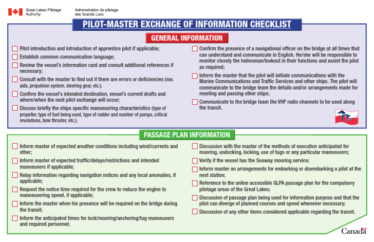 Pilot Exchange Information | PDF