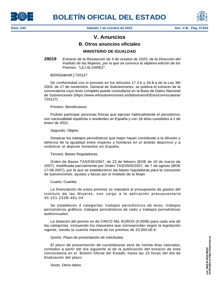 Boe B 2023 29019 | PDF