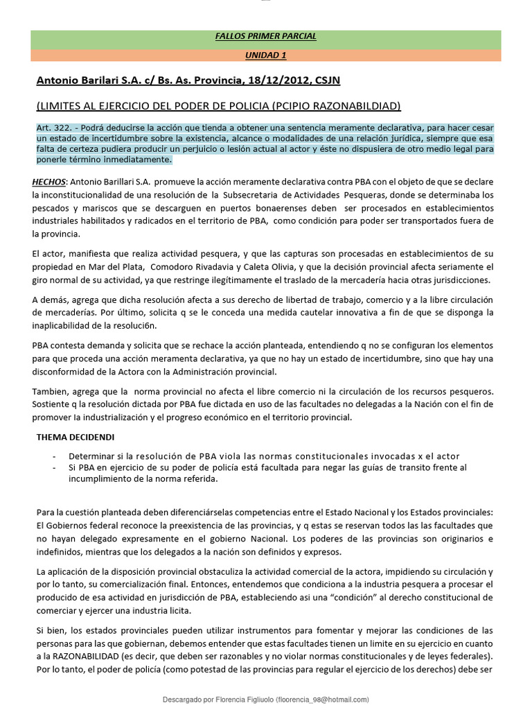 Fallos Admin Primer Parcial | PDF