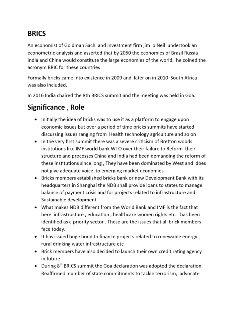 BRICS | PDF