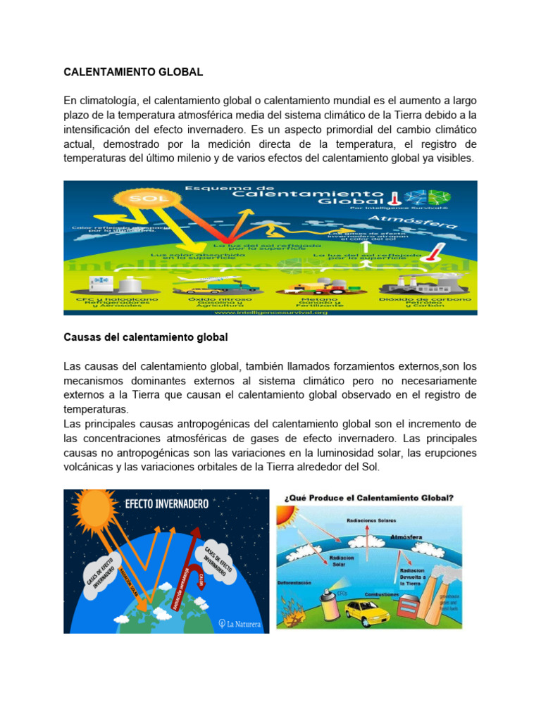Calentamiento Global | PDF | Cambio climático | Sequía