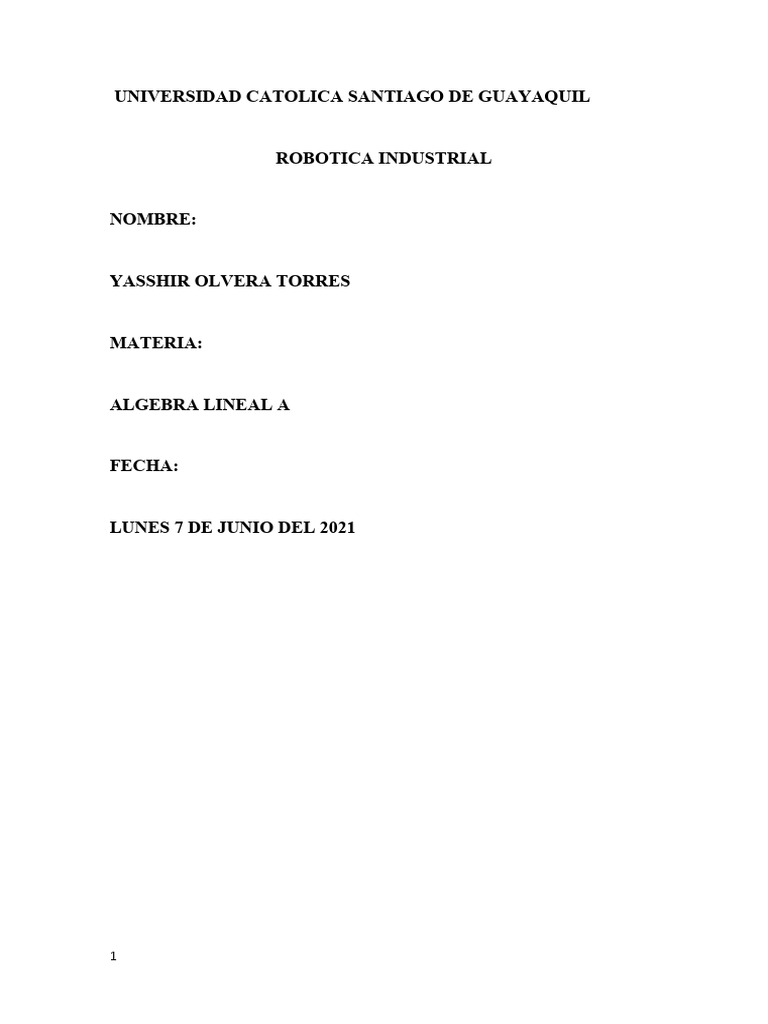 GRUPO 3 Estado Del Arte (Algebra Lineal) | PDF