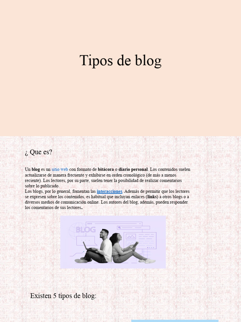 Tipos de Blog | PDF