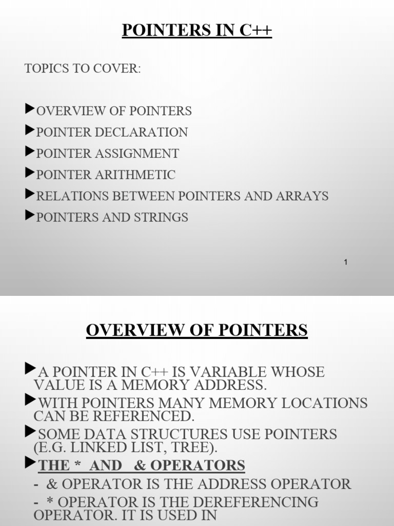Pointer Pdf Pointer Computer Programming Integer Computer Science