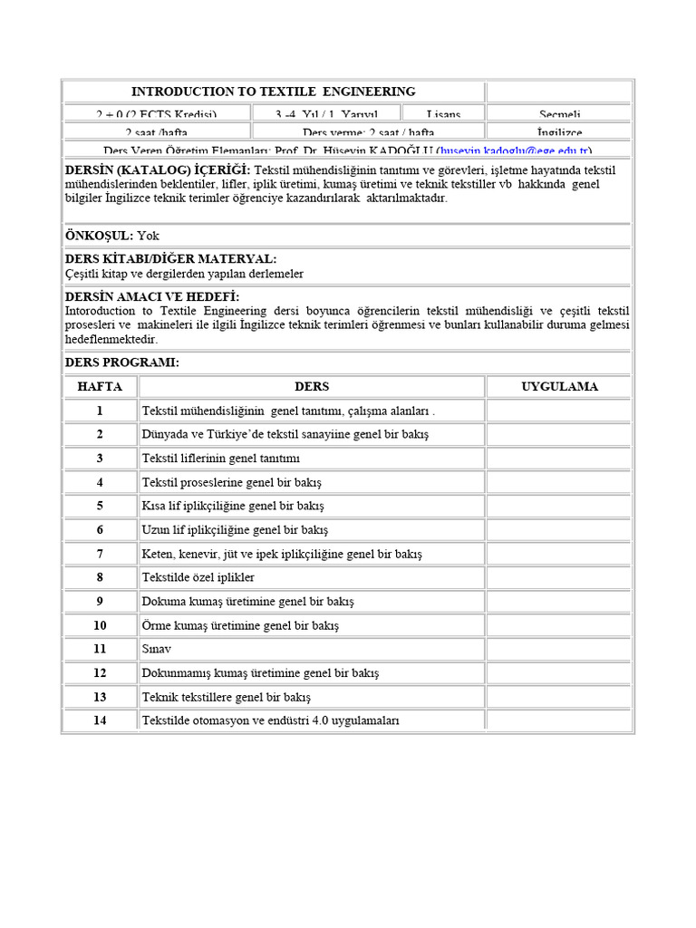 +intoduction To Textile Engineering | PDF