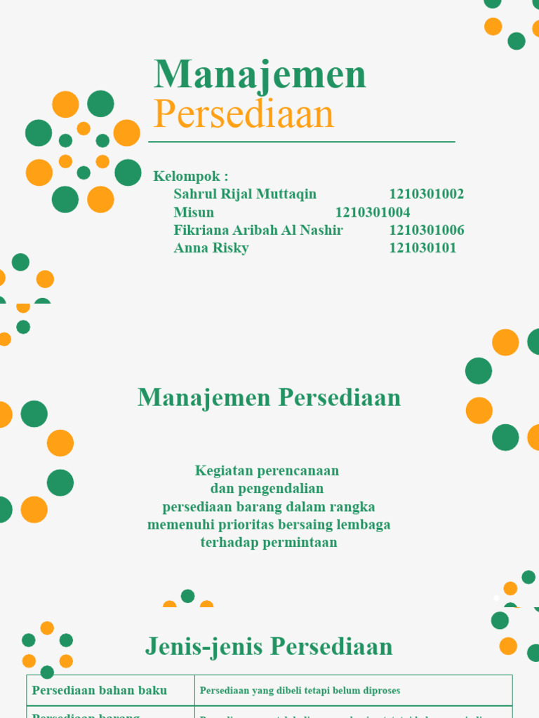 Manajemen Persediaan - MD05 | PDF