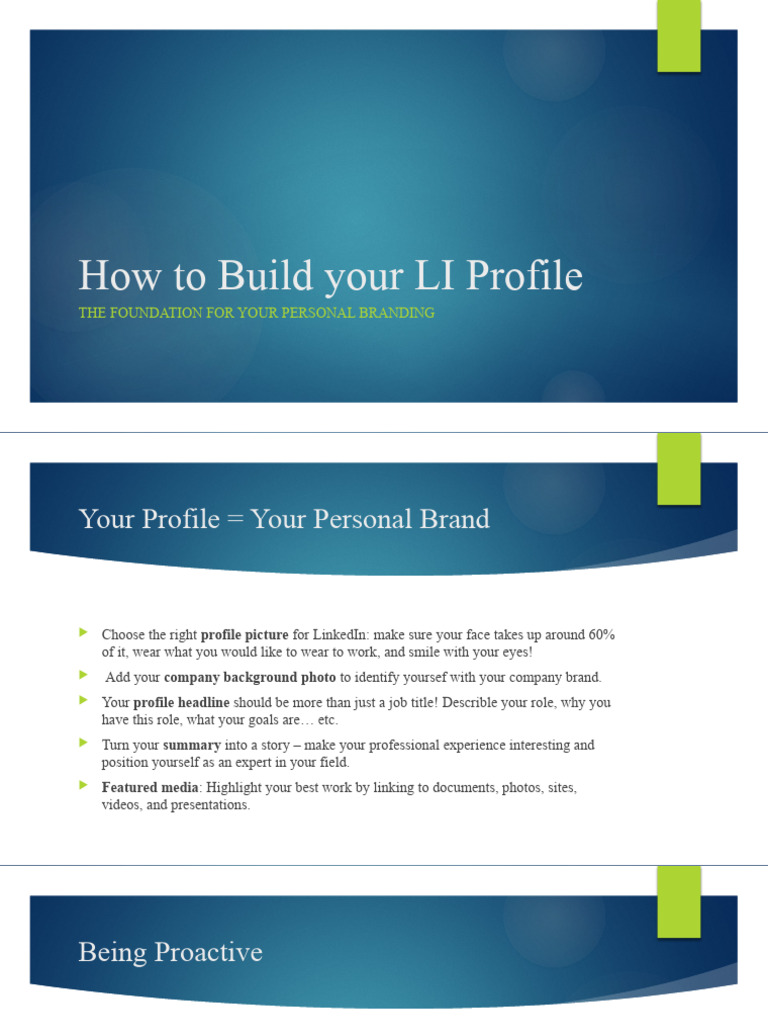 Linkedin Profile Pdf