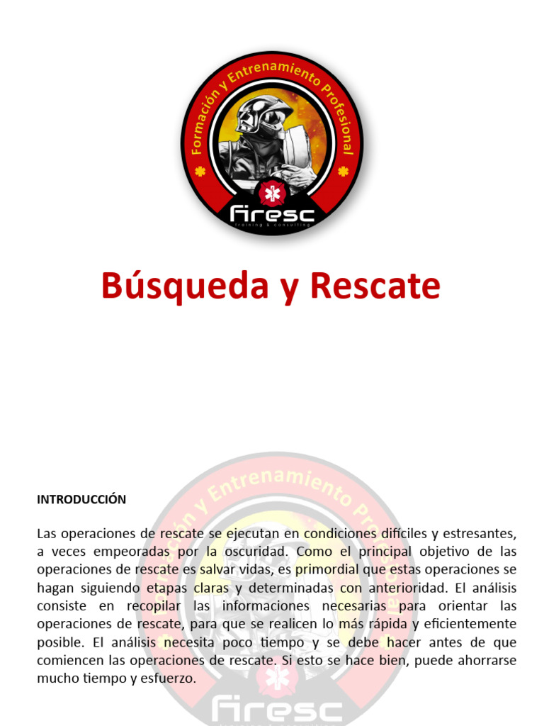 Busqueda y Rescate BASICOS 1 | PDF