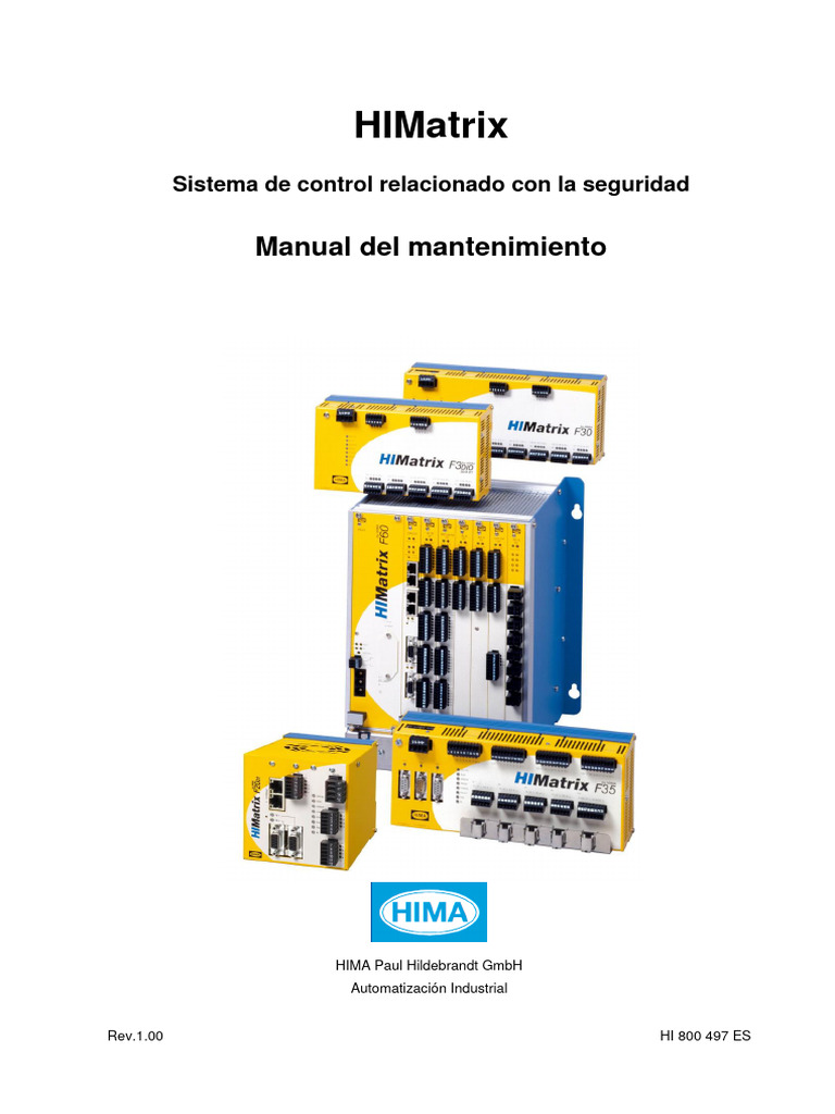 HI 800 497 ES HIMatrix Maintenance Manual | PDF