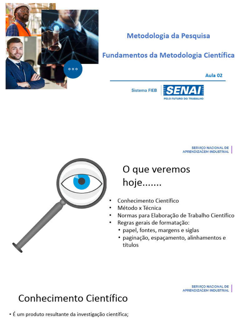 Slides Aula 2 - Fundamentos Da Metodologia Científica Rev | PDF | Método científico | Science