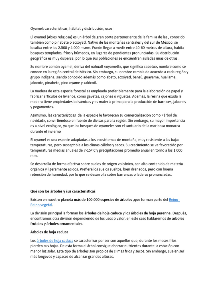 Oyamel | PDF