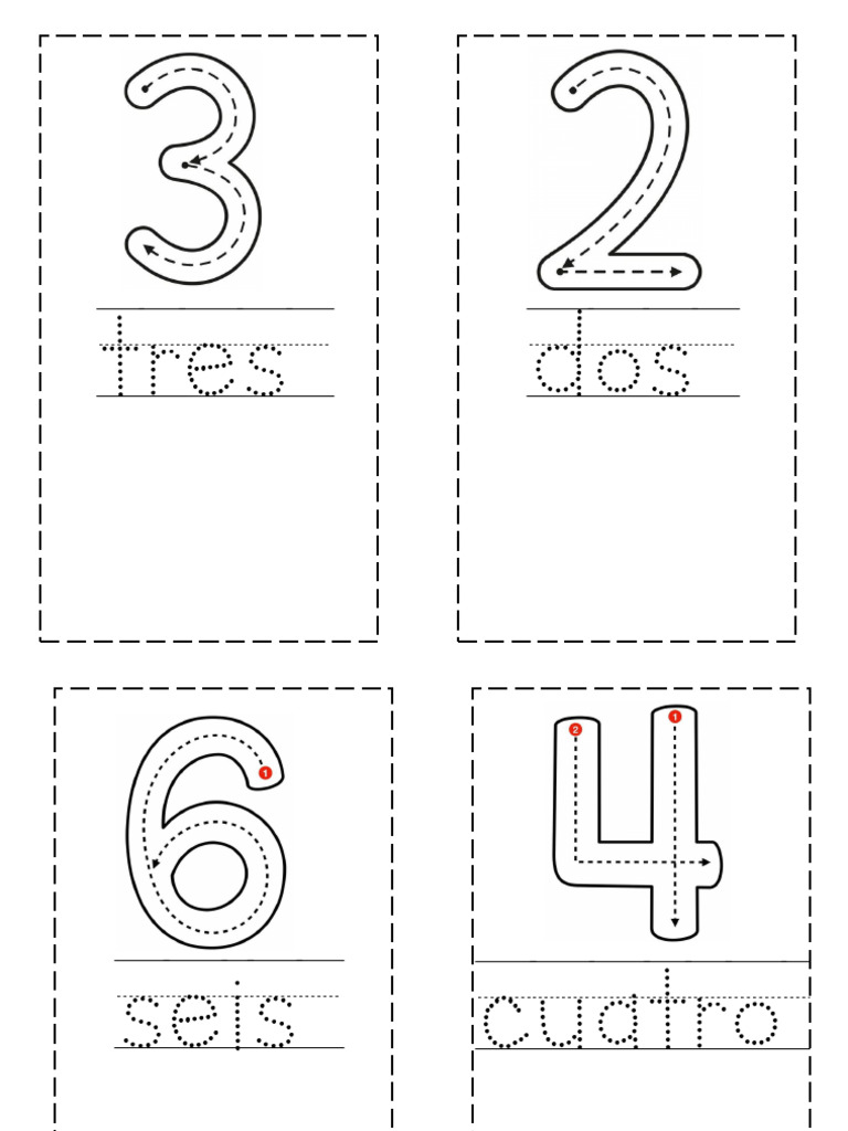 Trazo DE LOS NÚMEROS DEL 1 AL 28 | PDF