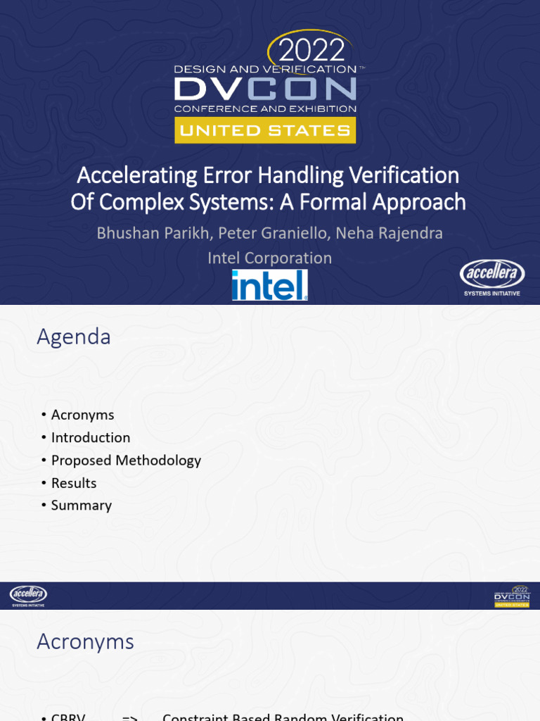 Accelerating Error Handling Verification of Complex Systems A Formal Approach | PDF